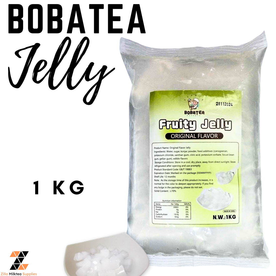 Bobate Nata De Coco, Fruit Jelly for Milktea, Milk Tea, Fruit Tea, Gre ...
