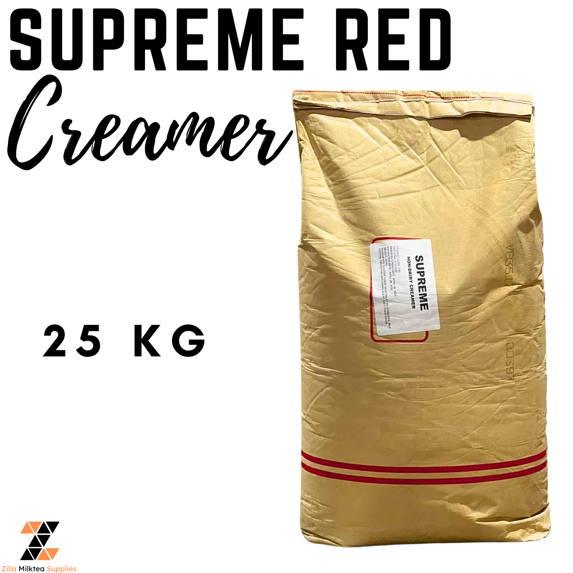 Supreme Creamer Red 25kgs Sack – Zilla Milktea Supplies